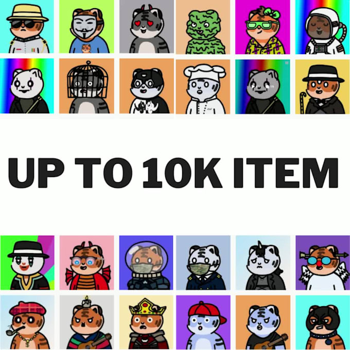 Generate up to 10,000 nft images using your art by Shydo_ | Fiverr