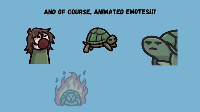 Draw cute simple emotes for your twitch channel by Rexmin203 | Fiverr