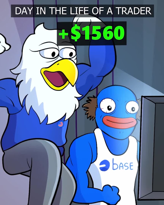 Create 2d memecoin animation 2d crypto animation 2d meme video, funny ...