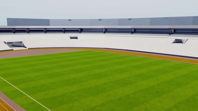 Create 3d stadium animation, gymnasium,sport facility,court arena ...