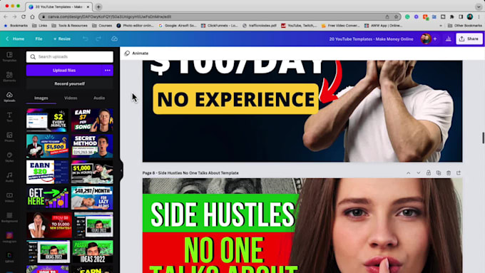 Provide 20 editable premium youtube thumbnails templates by Aiken23 ...