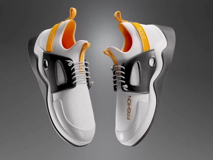 Render photorealistic 3d shoe animation, 3d sneaker, 3d footwear ...