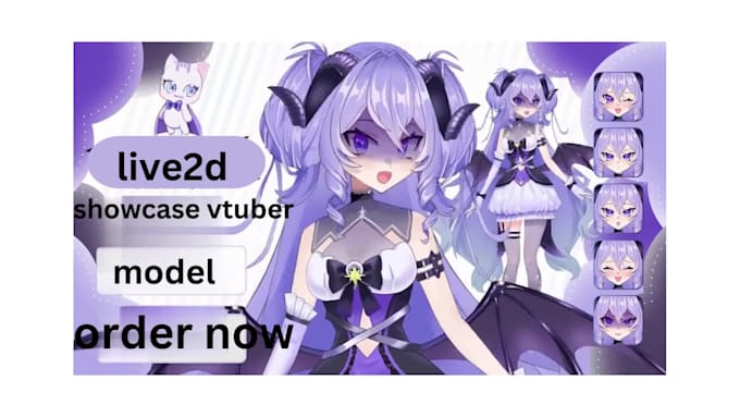 Design live2d model for vtuber 2d modeling vtuber model 2d rigging ...