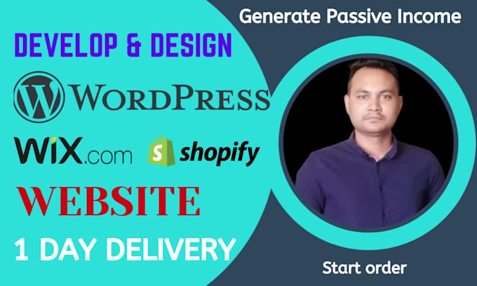 Develop and design professional website wordpress, wix, shopify by Amzad7hossain | Fiverr