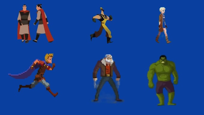 Faire de l'animation de sprites en pixel art, animation 2d, jeu ...