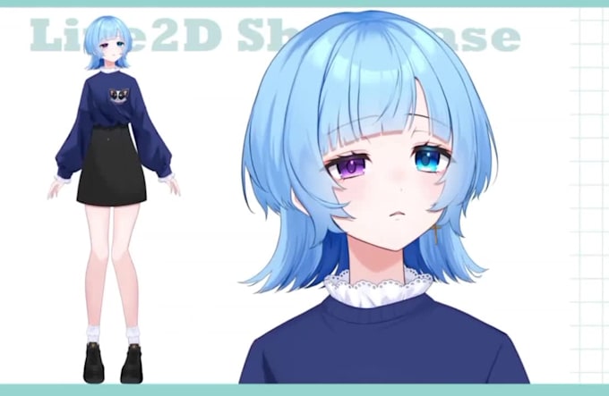 Design and rig live2d vtuber model, 2d vtuber model, live2d for your streaming by Masterlees ...