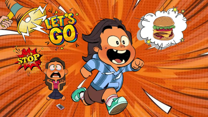 Draw cartoon youtube thumbnail by Moussa201 | Fiverr