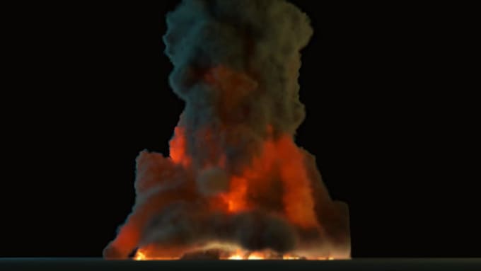 Create cgi and vfx, 3d fire explosion, 3d smoke, dust animation, 3d ...