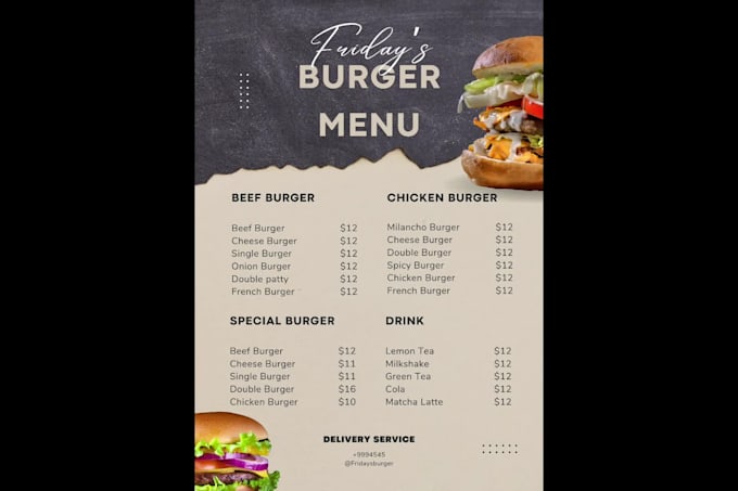 Make food menu design by Rayan_logoworks | Fiverr