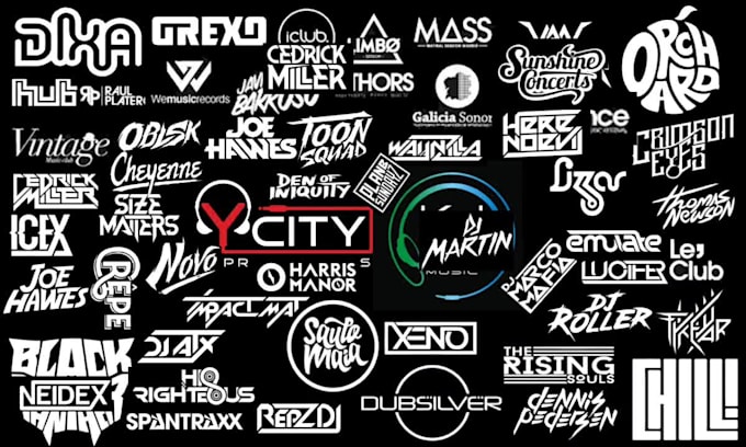 Design creative text dj, band, music, rock and brand logo by Ruby_art24 ...