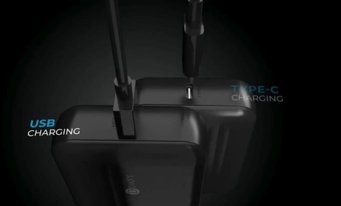 Cgi 3d power bank animation 3d product video ads 3d industrial design ...