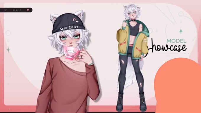 Draw and rig live2d model 2d vtuber model 2d avatar vtuber commission ...