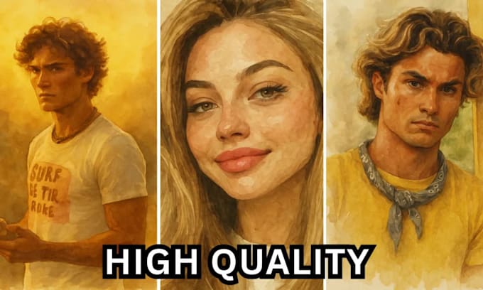 Create expressive portraits of couples with a hand painted aesthetic by ...