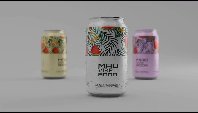 3d can product design,intro branding video,product visualization,scene ...