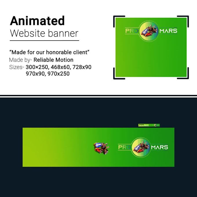 Design static or animated web banner ads by Reliablemotion | Fiverr