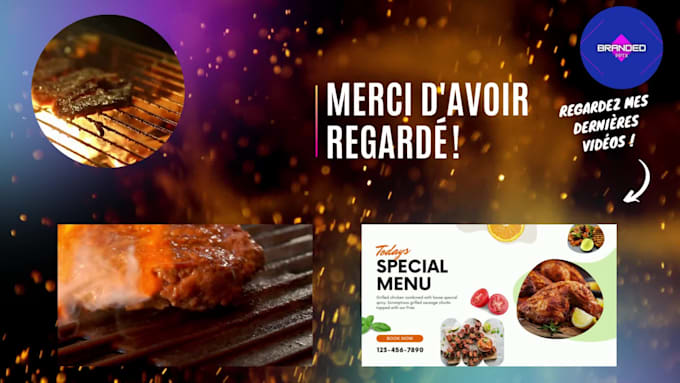 Design digital screen menu board for your restaurant or cafe by ...