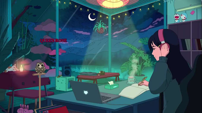 Create lofi loop animation by Queen_rose19 | Fiverr
