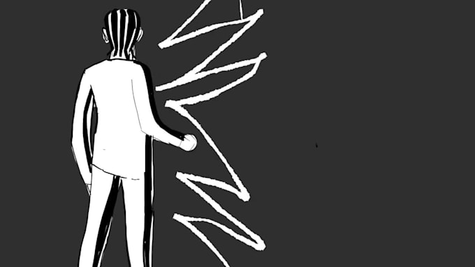 2d line art frame by frame pencil drawing vector tracing traditional ...