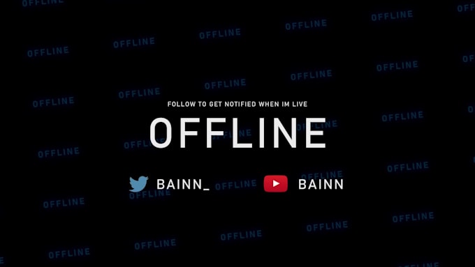 Create twitch or youtube offline brb animation and images by ...