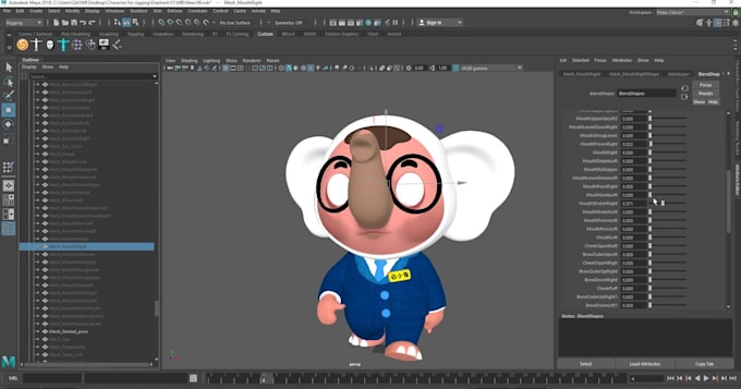 Advanced character rig compatible with mixamo by Universalcga | Fiverr