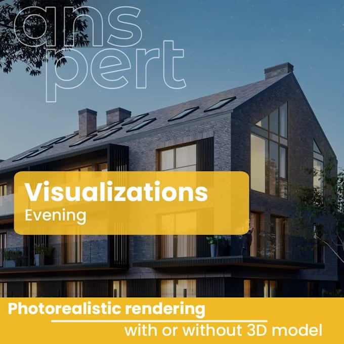 Create photorealistic visualizations of your project by Anspert | Fiverr