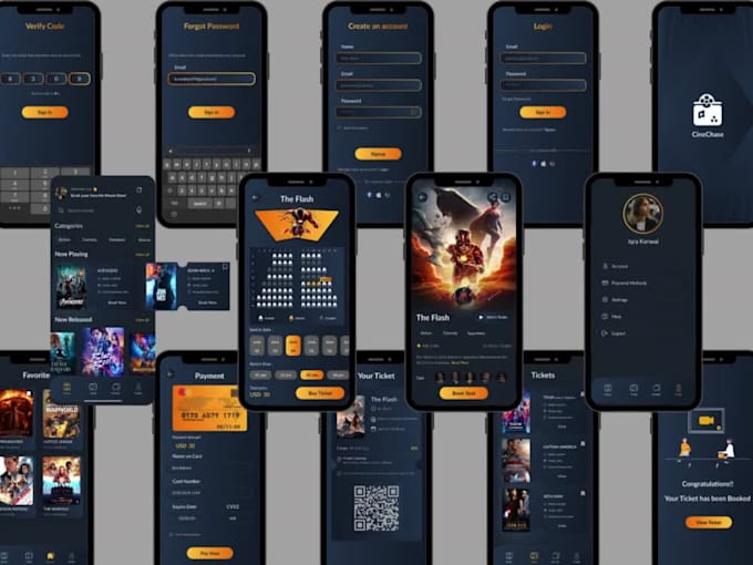 Create mobile app ux ui designs and wireframes in figma by Kanwal_iqra99 | Fiverr