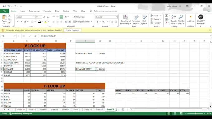 Provide you ms excel services at very low price, as microsoft excel ...