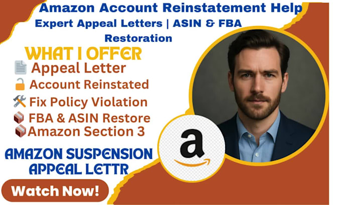 Write amazon reinstatement, appeal letter, plan of action, poa and ...