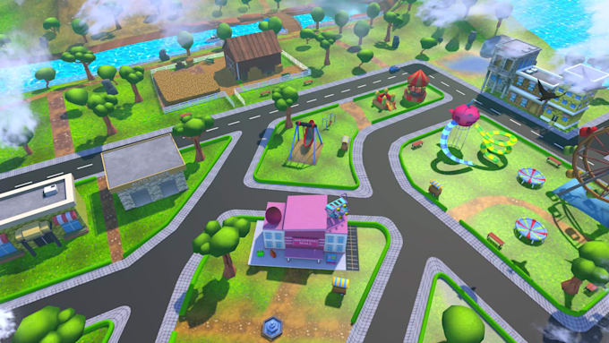 Do 3d game environment landscape vrchat world map or level by Vertygon | Fiverr