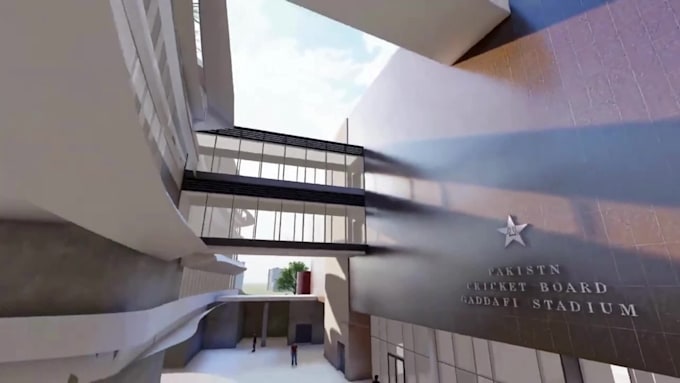 Design 3d stadium animation, sport complex, 3d gym design with cgi ...