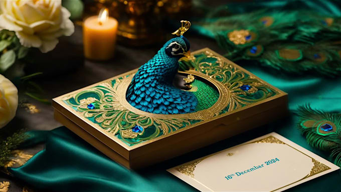 Create 3d wedding or event invitation video by Veerjain2 | Fiverr