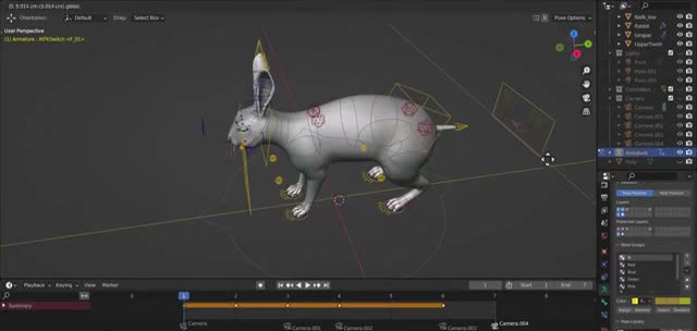 3d animal rig,creature rig,humanoid,3d character rigging,maya,blender rig for ue by Ollarace ...
