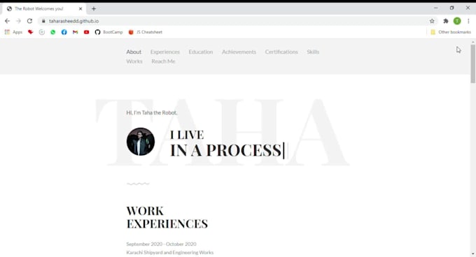 Create static webpage, landing page and portfolio by Taharasheedd | Fiverr