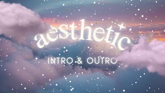 Create an aesthetic intro for your youtube channel by Peachydesigns ...