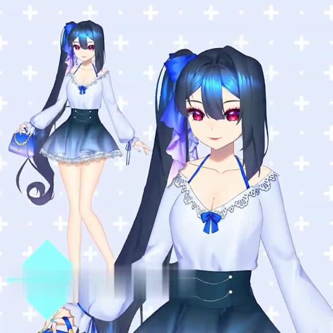 Design live 2d vtuber model, vtuber model, anime model, live 2d model ...