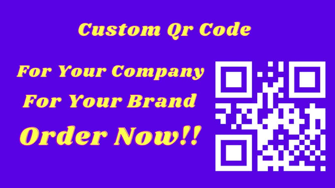 Create custom qr code for your company by Omarmohamed686 | Fiverr