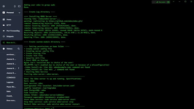 Install odoo with nginx and ssl on your domain by Santiago_nur | Fiverr