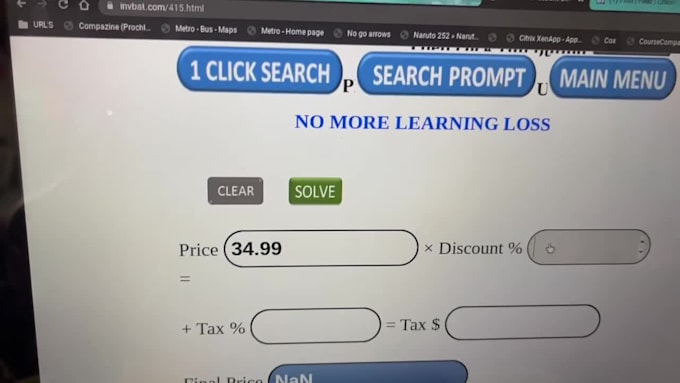 Create a customized calculator published online by Jhel34 | Fiverr