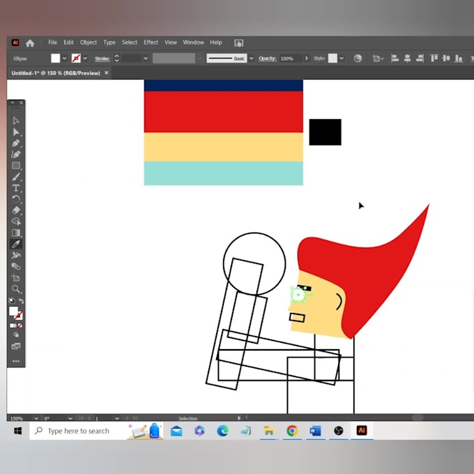 Make any simple vector illustration and design that you want by ...