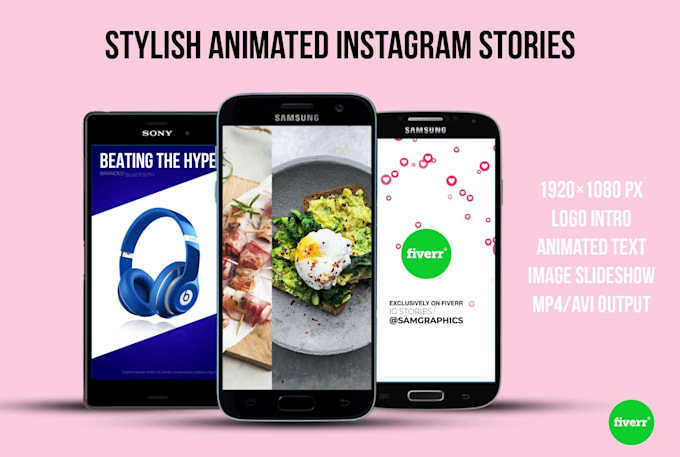 Create awesome animated instagram stories for you by Samgraphics93 | Fiverr