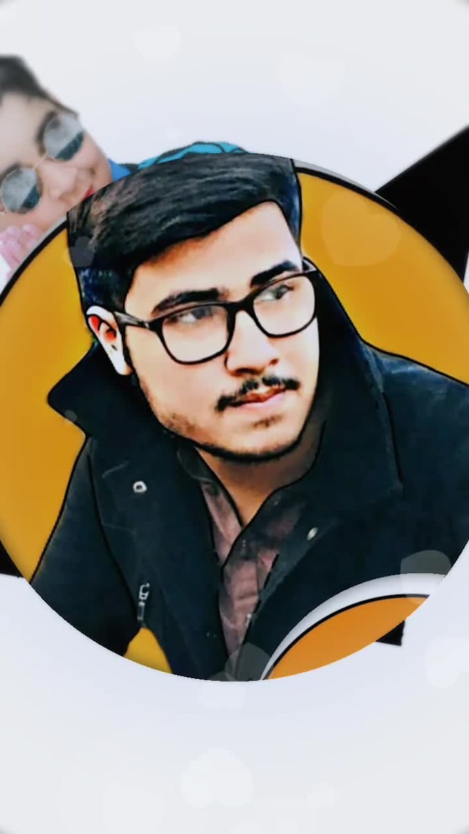 Create a beautiful circle and triangle pop out profile pic by ...