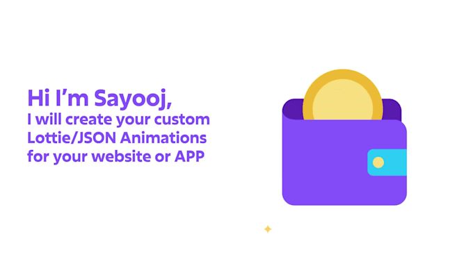 Make lottie json animations for your app or website by Choppmango | Fiverr