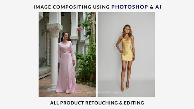 Do image compositing and product retouching using ai by Aliahmaddesigns | Fiverr