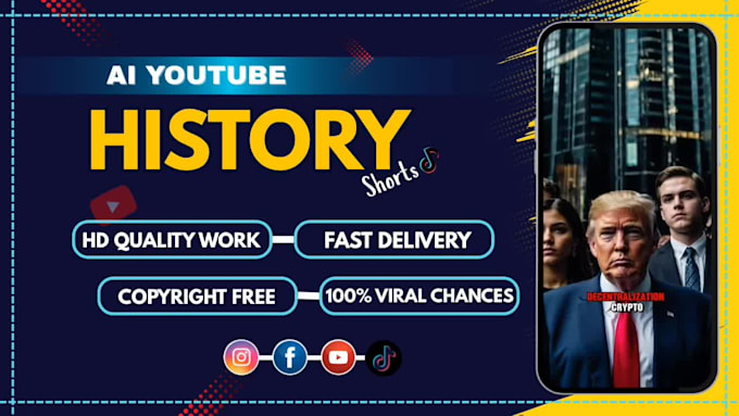 Create ai youtube history shorts and ai history shorts ai shorts ai reels by Mr_alii56 | Fiverr