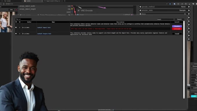 Deploy custom comfyui for stable diffusion, ai influencer and lora, ai image gen by Tobias_grey ...