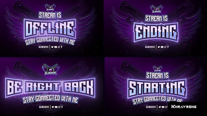 Create custom animated alerts, overlays stingers, screens by Khrayrehs ...