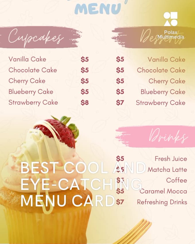 Design cool restaurant menu cards by Sabakashif060 | Fiverr