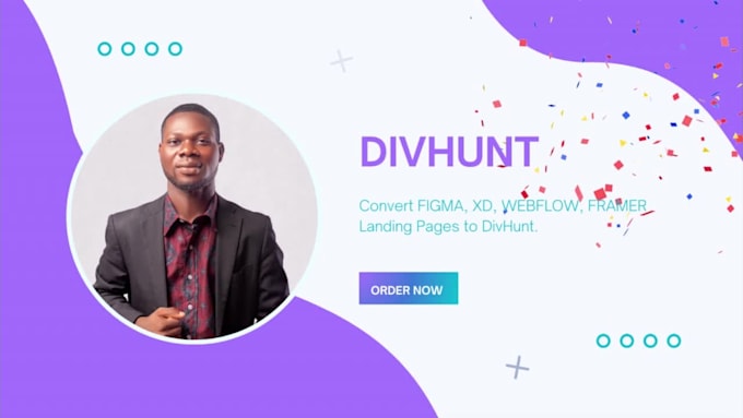 Convert your figma, xd, webflow, framer to divhunt by Designarclight | Fiverr