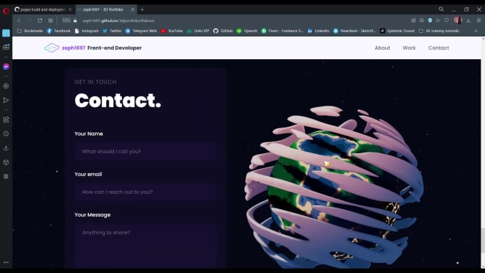 Program A 3d Web App Using React Vite Threejs Tailwindcss By Zeph1697 Fiverr