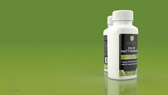 Design top notch 3d supplement animation 3d bottle design 3d product ...